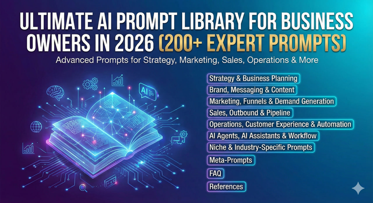 Ultimate AI Prompt Library for Business Owners in 2026 (200+ Expert ...